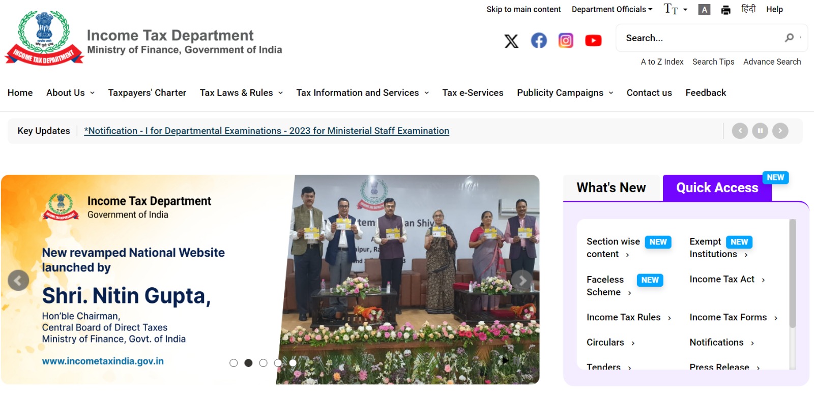 Revamped Income Tax website launched - Tax Connect